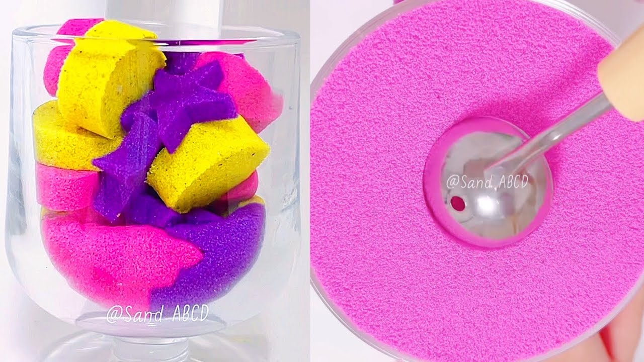 Very Satisfying and Relaxing Compilation 20 Kinetic Sand ASMR - YouTube