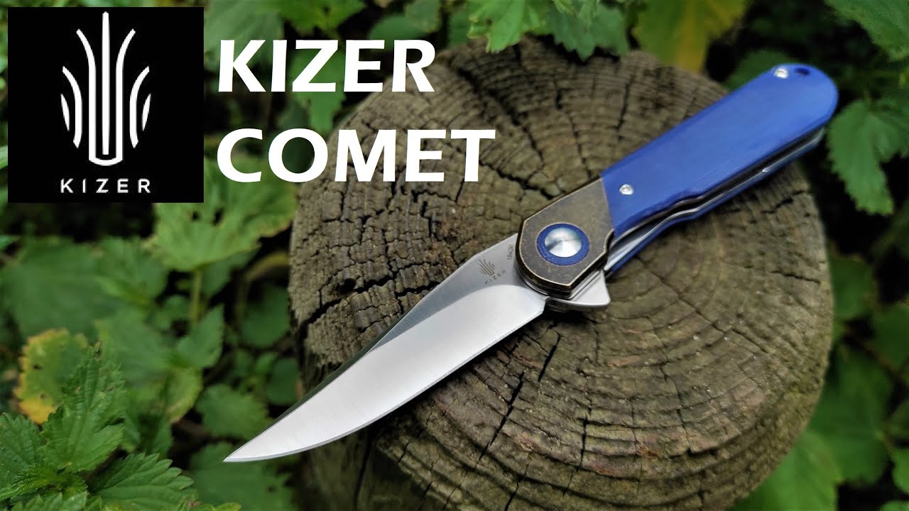NEW KIZER COMET Стильный EDC Нож - YouTube