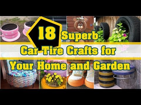 18 Superb Car Tire Crafts for Your Home and Garden - YouTube