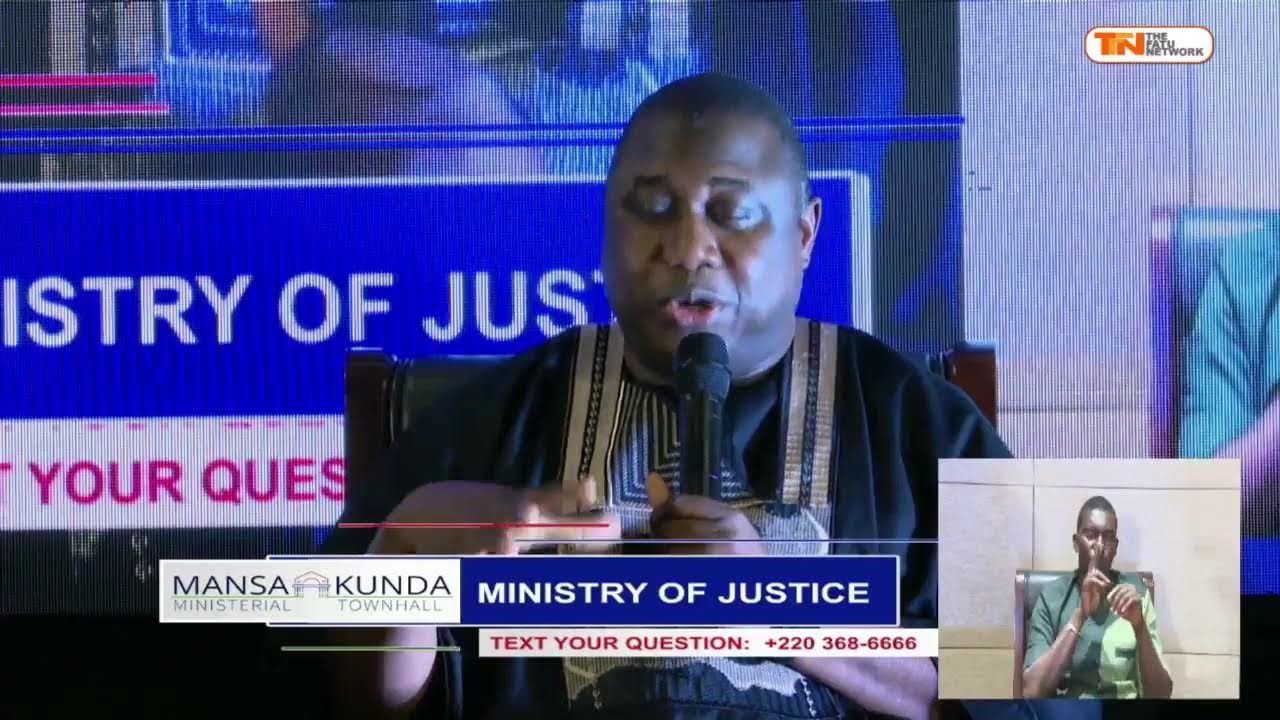 Mansa Kunda With Hon.Dawda Jallow, Attorney General & Minister Of ...