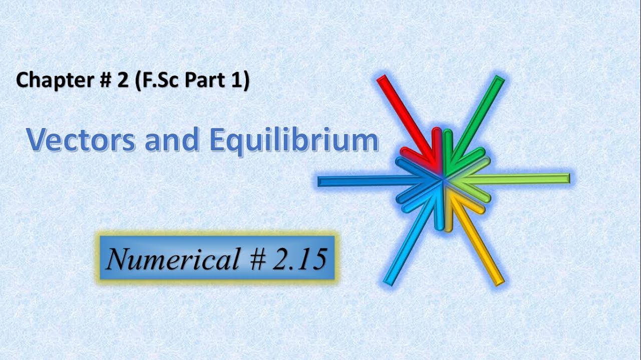 Physics FSc Part 1 Chapter No. 2 Vectors Numerical No 2.15 - YouTube
