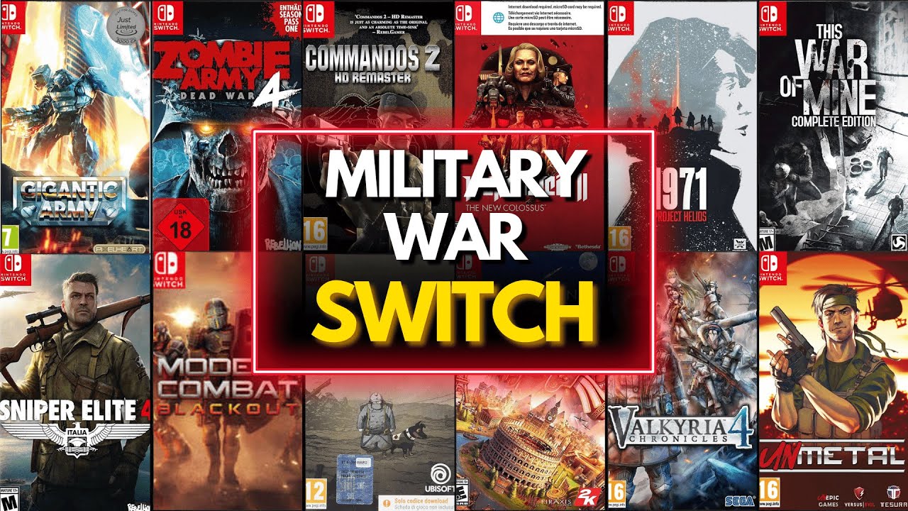 TOP 20 Best Military War Games on Nintendo Switch (2025) - YouTube