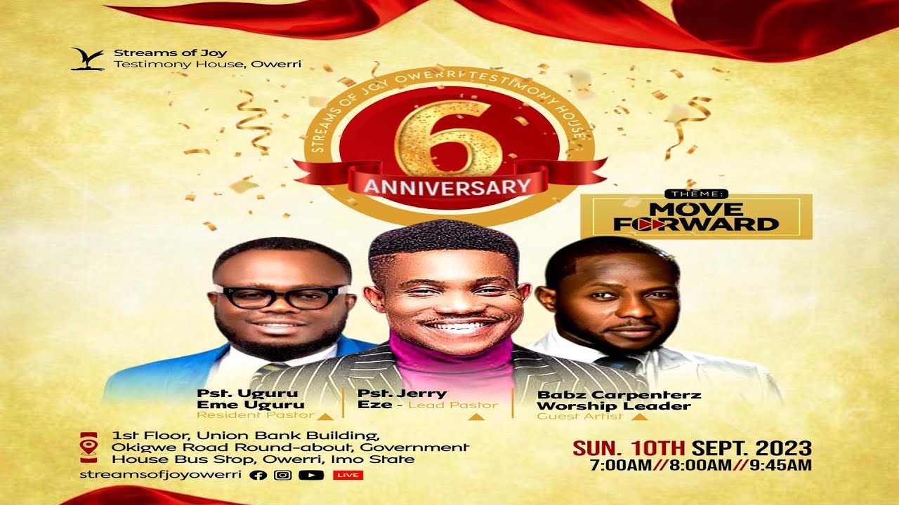 MOVE FORWARD (6TH YEAR ANNIVERSARY) || SUNDAY SERVICE || 10 SEPTEMBER ...