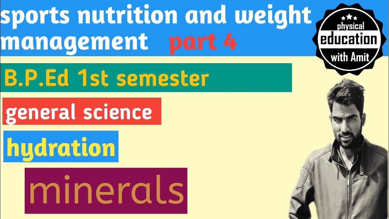 Minerals and role of water during exercise and it's functions in body ...