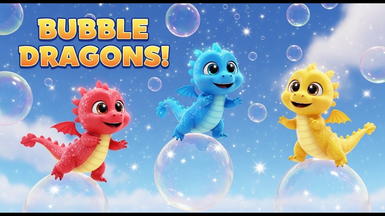 Learn Colors with Bouncing Bubble Dragons 🐉🫧 | Magical Color Adventure ...
