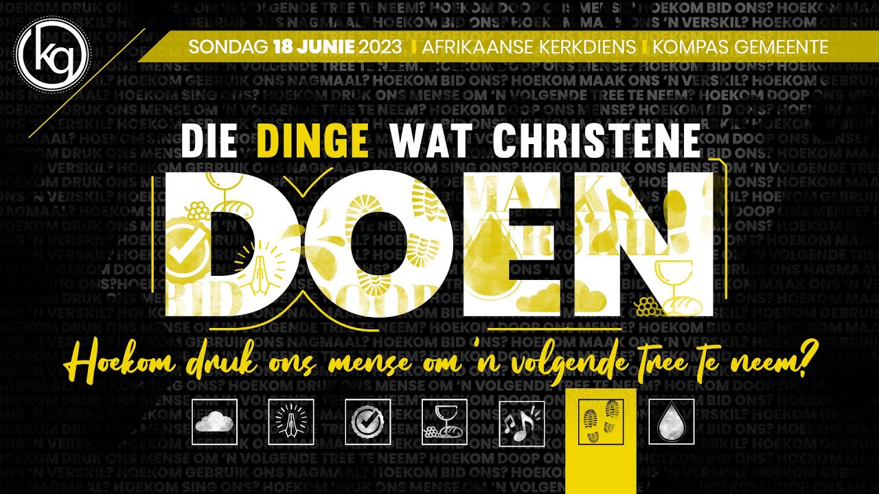 Die dinge wat Christene doen - Hoekom druk ons mense om ‘n volgende ...