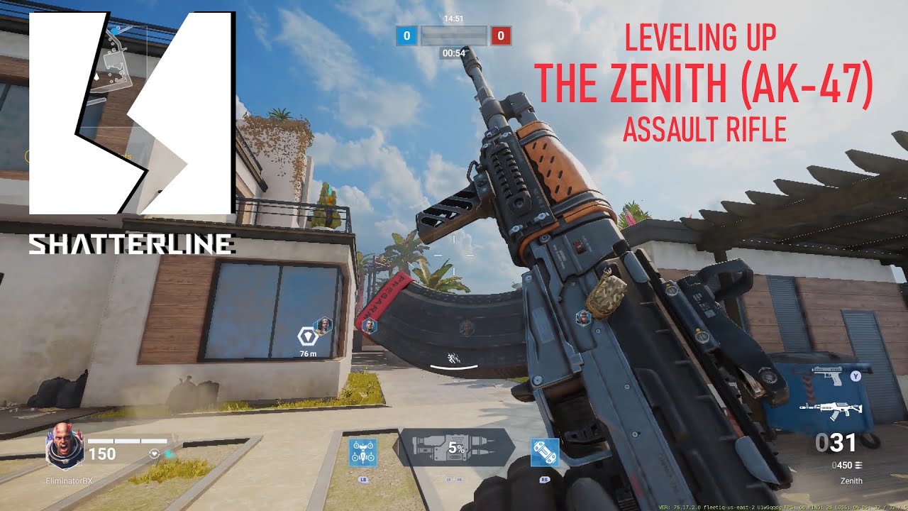 SHATTERLINE - PVP - LEVELING UP THE ZENITH (AK 47) ASSAULT RIFLE - YouTube
