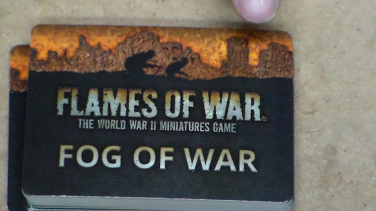 Unboxing Flames of War Fog of War Objective Cards - YouTube