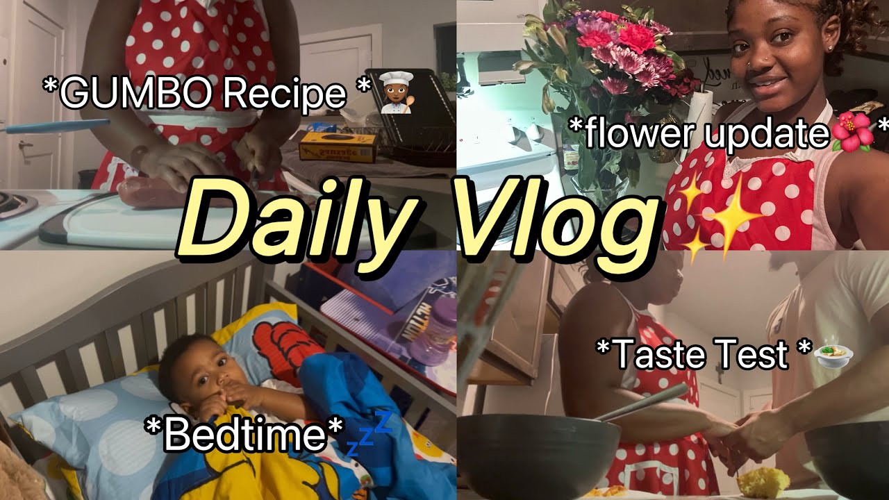 First Time Making TikTok Gumbo 🍲 | Sunday Church + Mom Night Routine ...