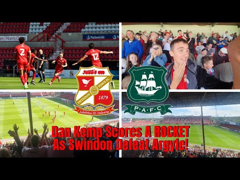 Dan Kemp Scores A ROCKET As Swindon Defeat Argyle! | Swindon Town Vs ...