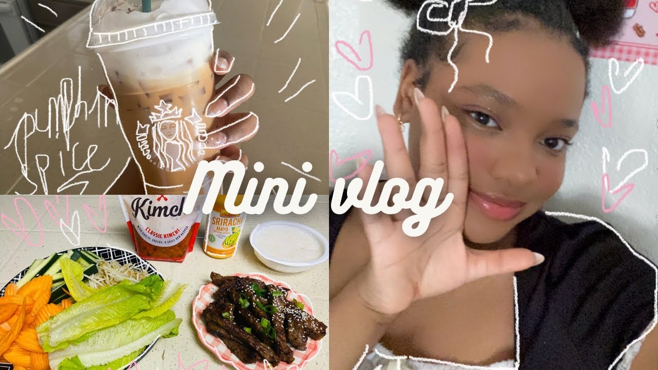 🎀MINI VLOG🎀: pumpkin spice, making Korean food, organizing, chill day ...