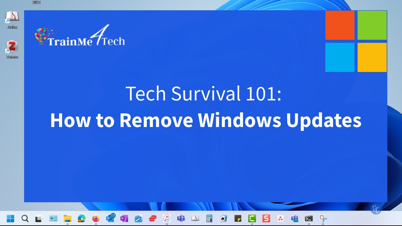 How to Remove or Uninstall Windows Updates in Windows 10/11 - YouTube