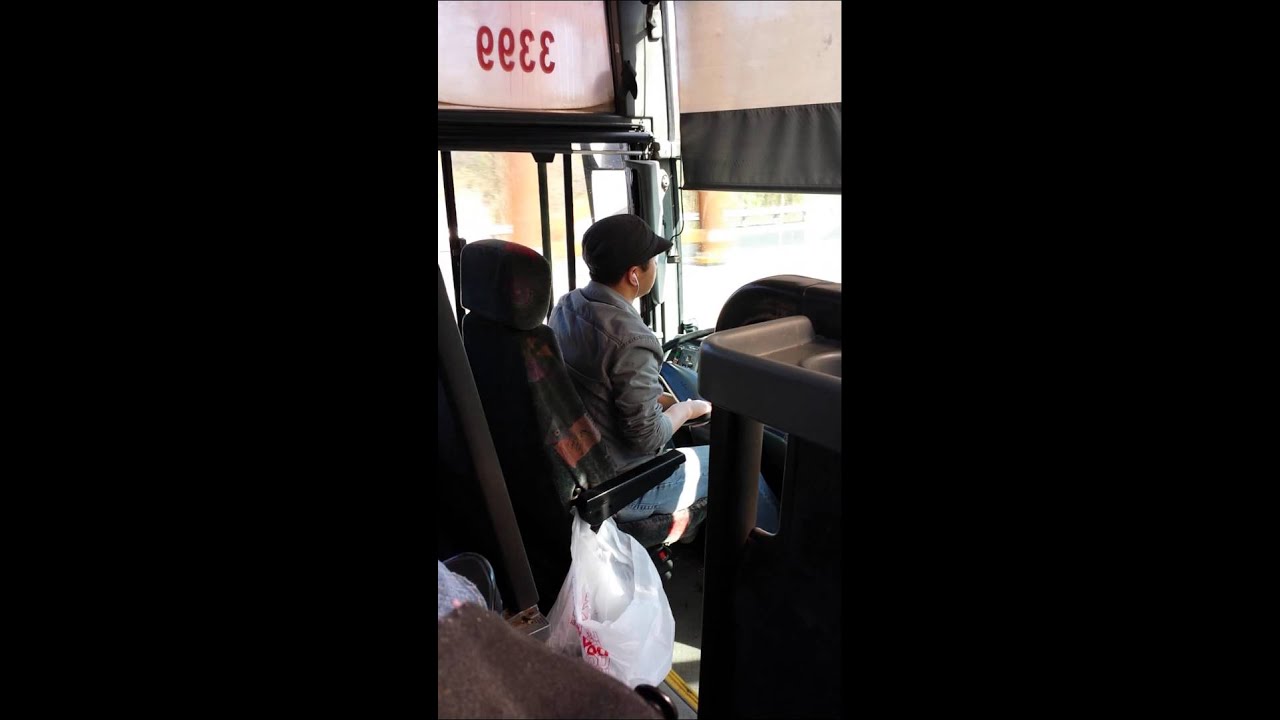 Bus driver smoking - YouTube