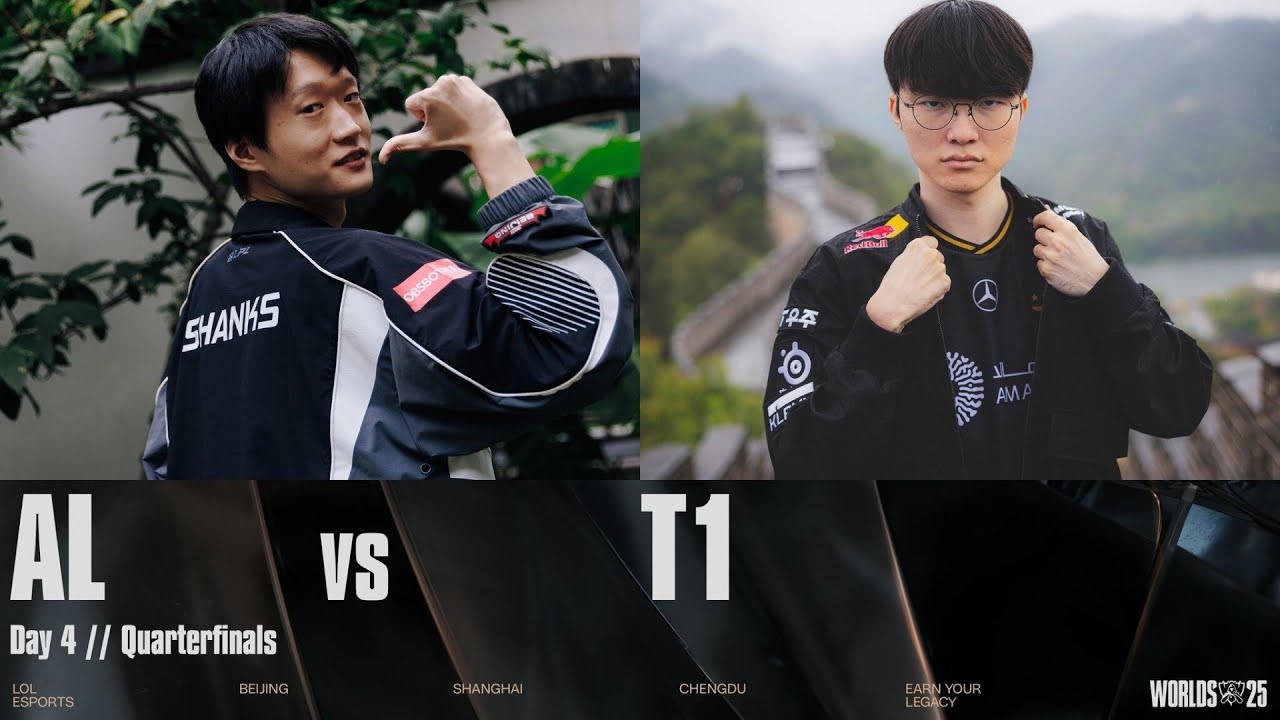 AL vs T1 | WORLDS 2025 | Quarterfinals | Game 3 | Anyone's Legends vs ...