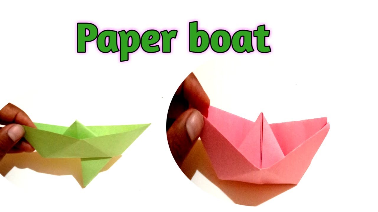 paper boat // how to make paper boat // simple paper boat making ...