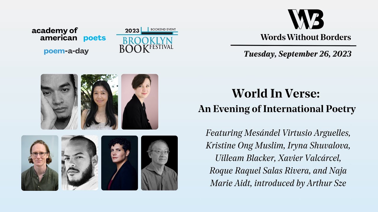 World in Verse: An Evening of International Poetry Selected by Arthur ...