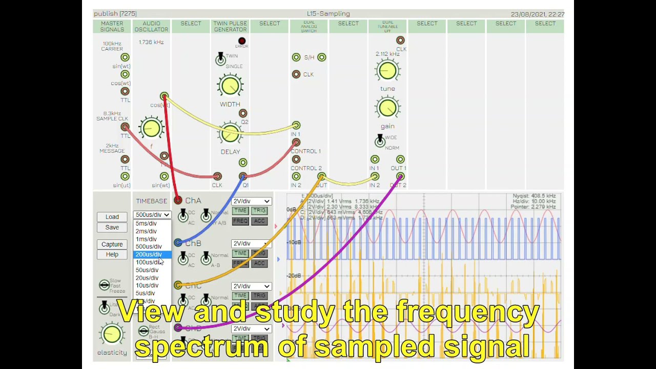 Overview of TutorTIMS simulator experiment capabilities, (w audio ...