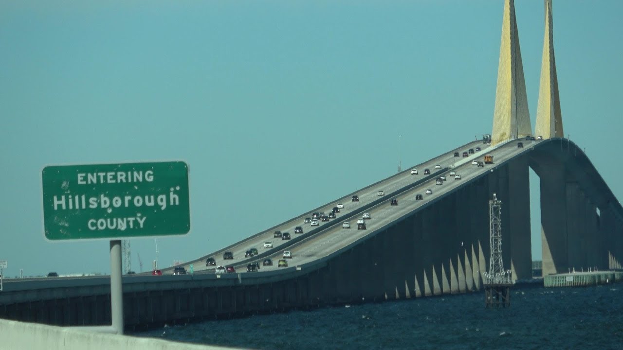 Sunshine Skyway Bridge, 4K - YouTube
