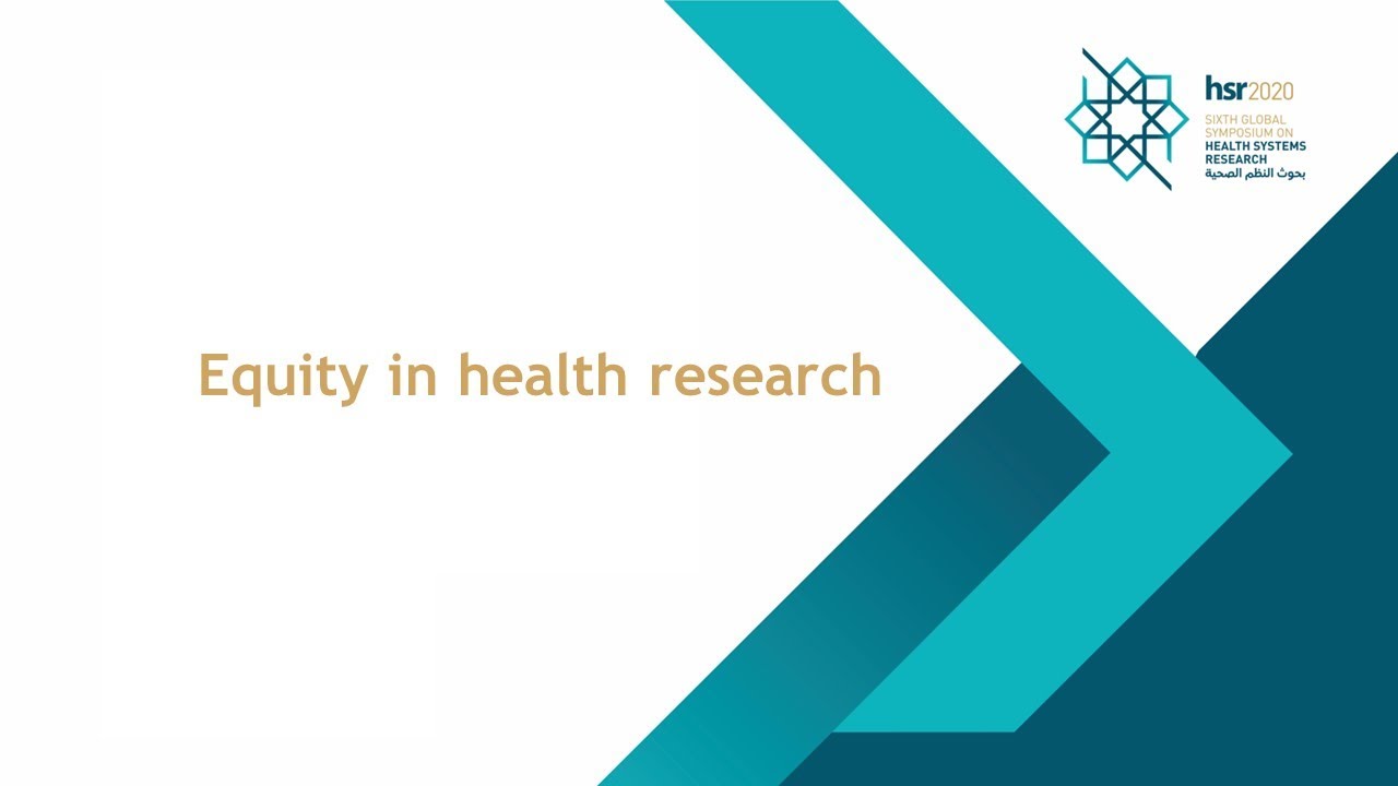 10 Feb - Equity in health research - YouTube
