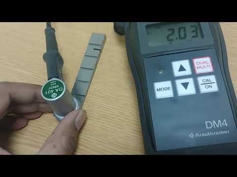 DM4 Ultrasonic thickness Guage Calibration