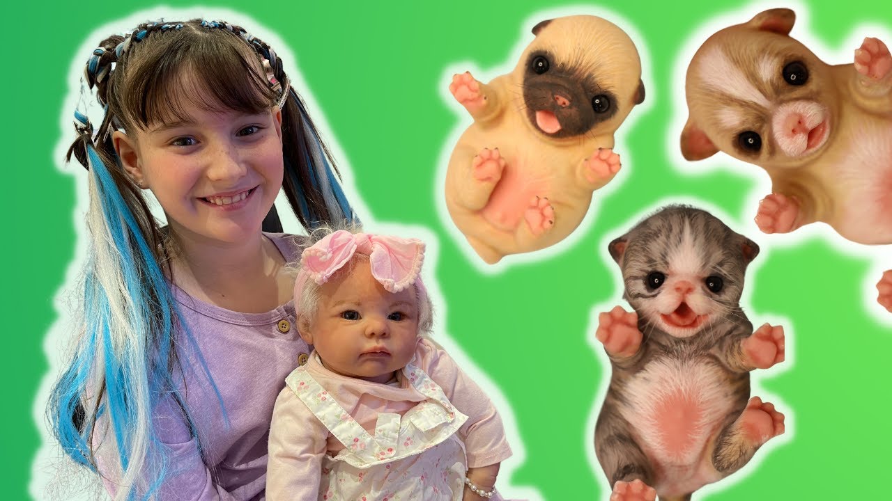 CRAZY NEW HAIR STYLE for ALIYAH plus BOX OPENING NEW SILICONE PETS ...