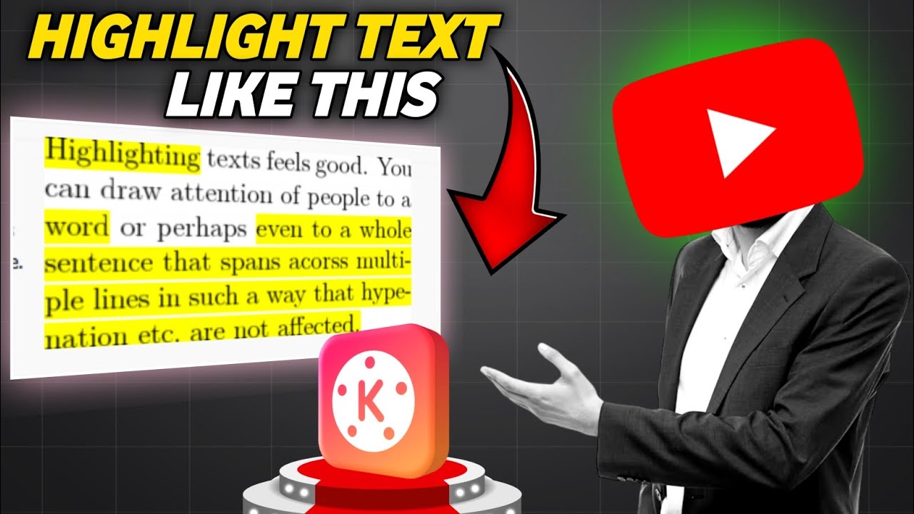TEXT HIGHLIGHT EDITING LIKE ‎@NitishRajput ‎@dhruvrathee in Kinemaster ...