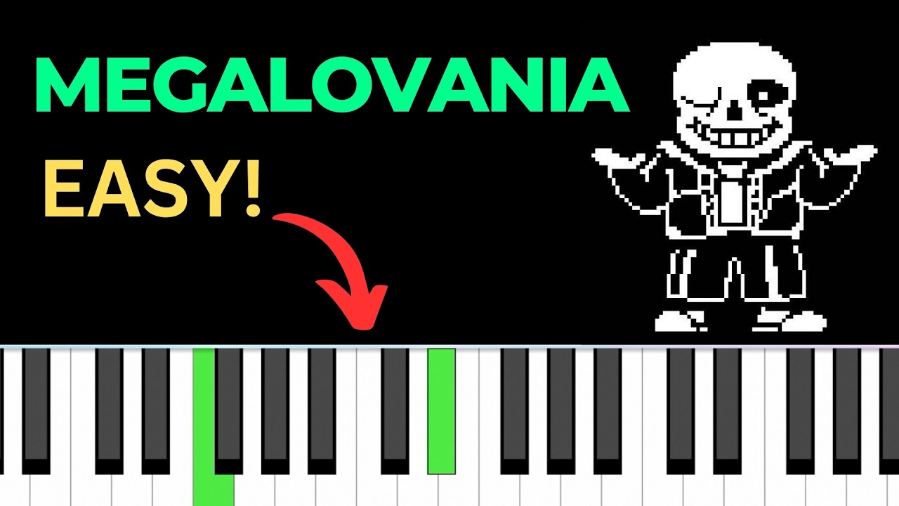 EASY! Undertale - Megalovania | Piano Tutorial | BEGINNER 🎹 - YouTube