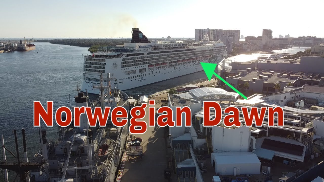 Norwegian Dawn Sets Sail From Tampa: Let The Journey Begin! - YouTube