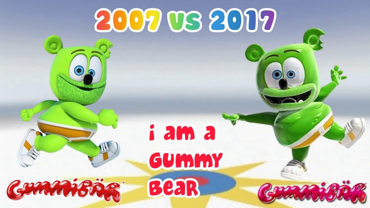 I Am A Gummy Bear (2007 VS 2017) - YouTube