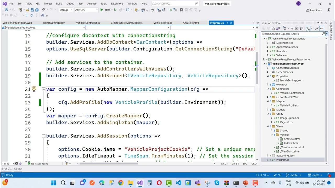 How to access IWebHostEnvironment in ASP.NET 6.0, 7.0 OR Higer Version - YouTube