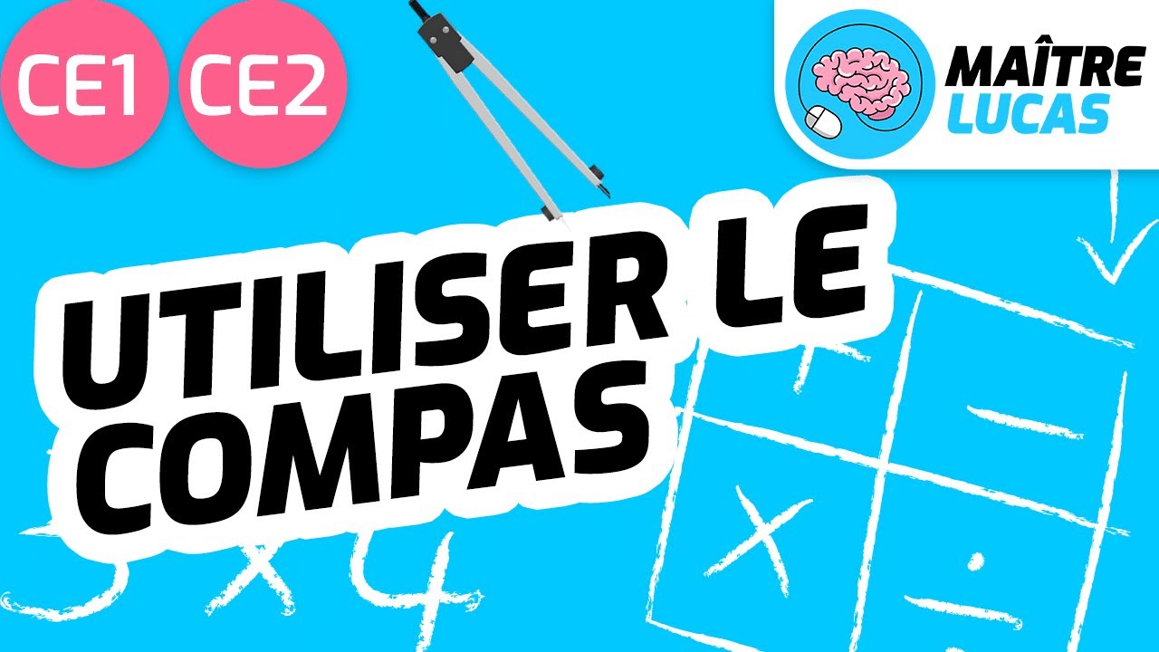Tracer un cercle, utiliser un compas CE1 CE2 cycle 2 géométrie maths ...