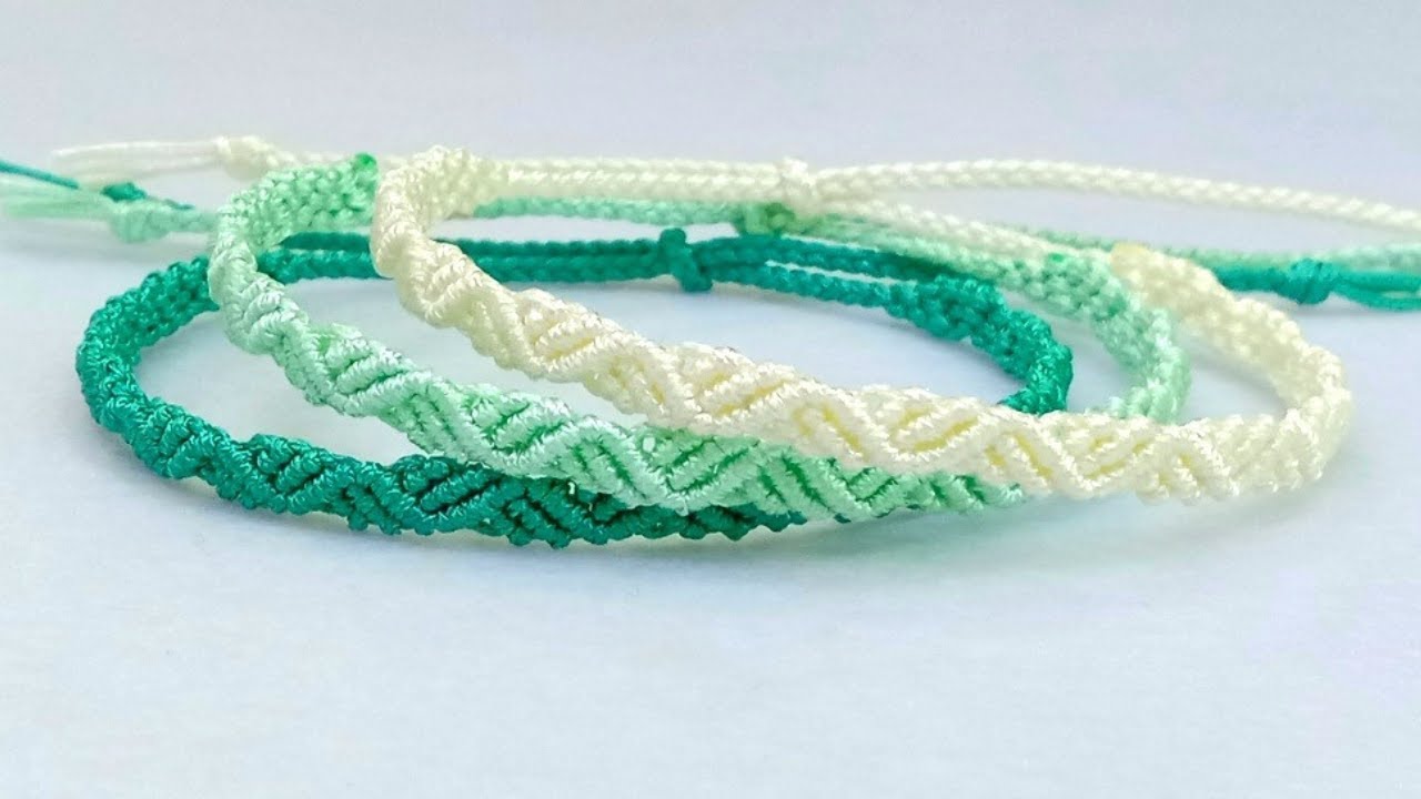 EASY Mini Macrame Bracelet Step By Step For Beginners - YouTube
