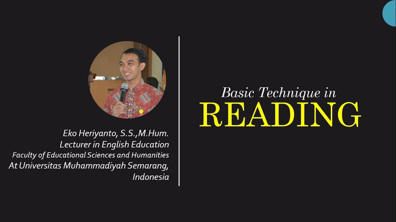 Basic Reading Technique and Exercises - YouTube