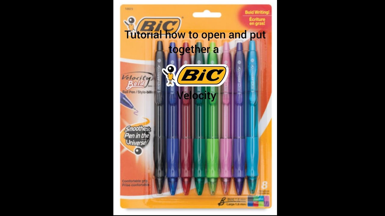 Tutorial How to Open And Put Together A Bic Velocity - YouTube