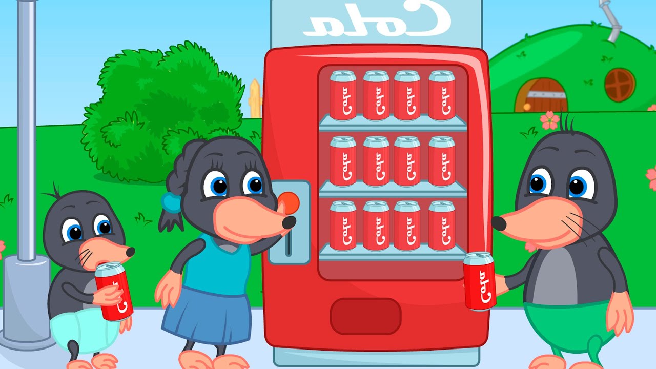 Benny Mole and Friends - Chilled Coca Cola Cartoon for Kids - YouTube