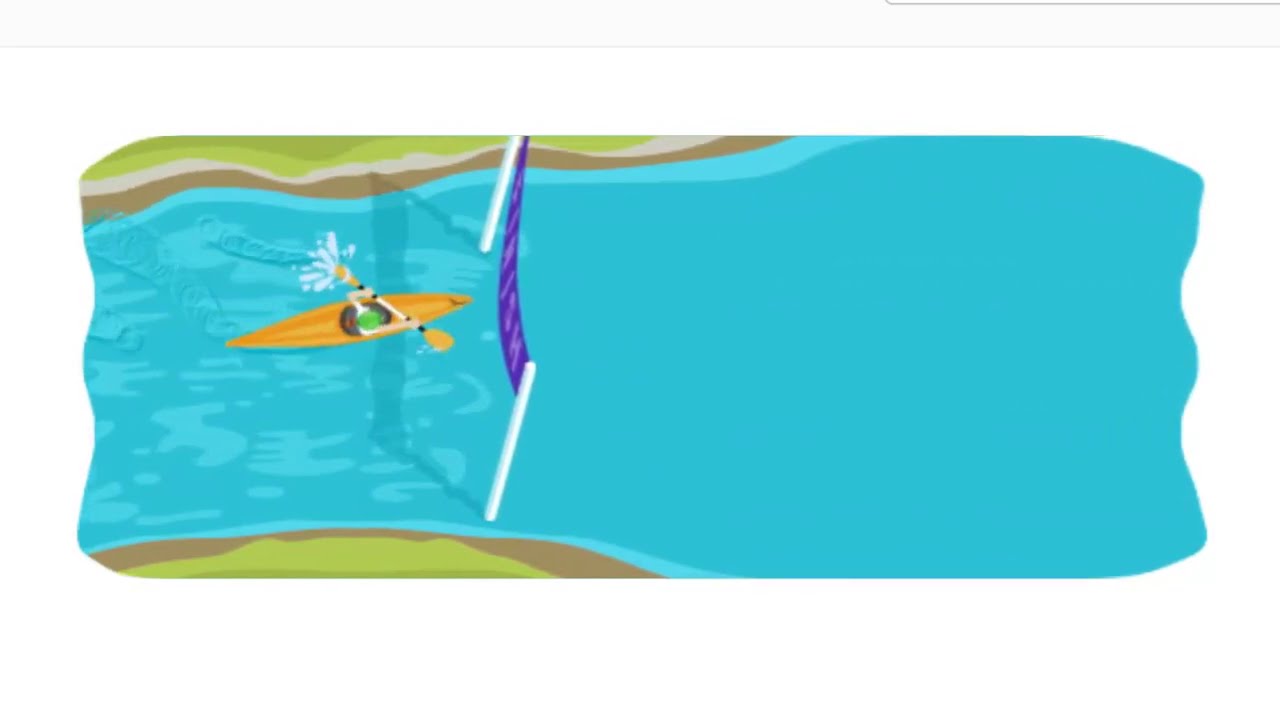Playing The Slalom Canoe 2012 Google Doodle - YouTube