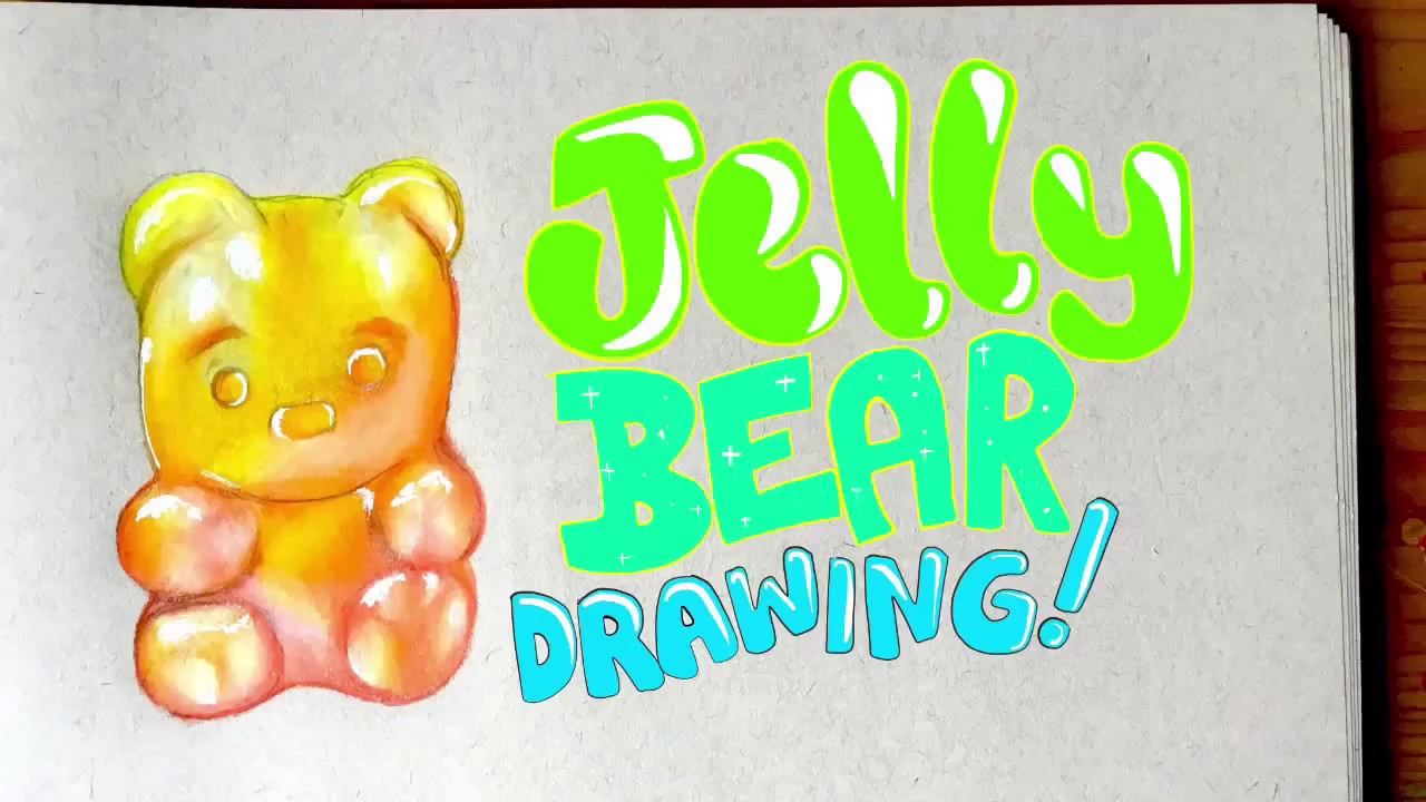 HASSAN DRAWS JELLY BEAR TIMELAPSE! - YouTube