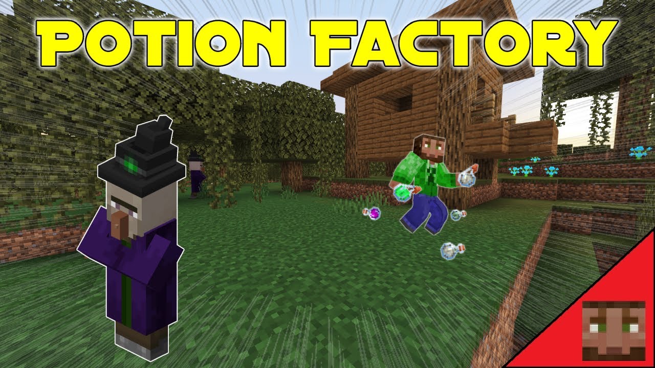 Easy & Reliable potion factory for Bedrock MCPE - YouTube