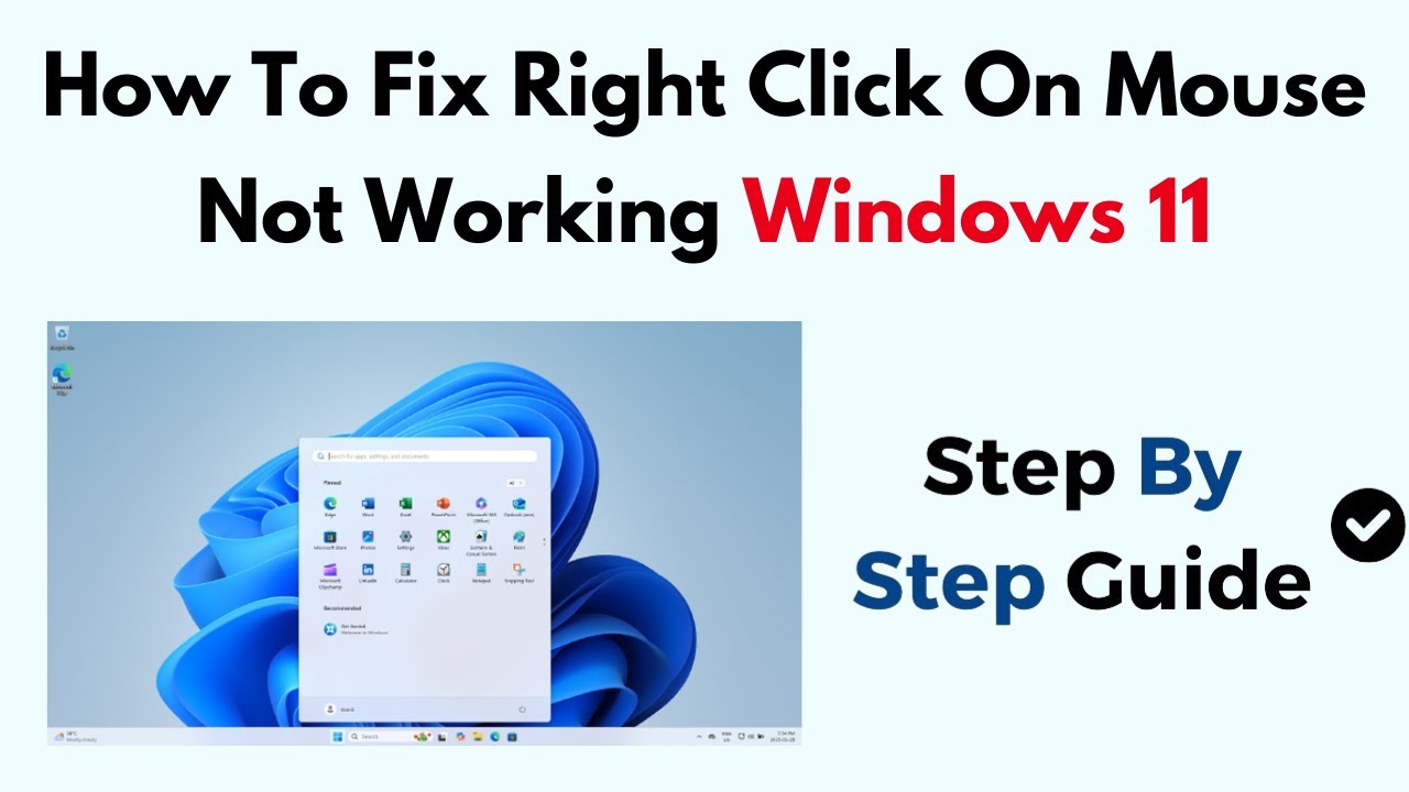 How To Fix Right Click On Mouse Not Working Windows 11 - YouTube
