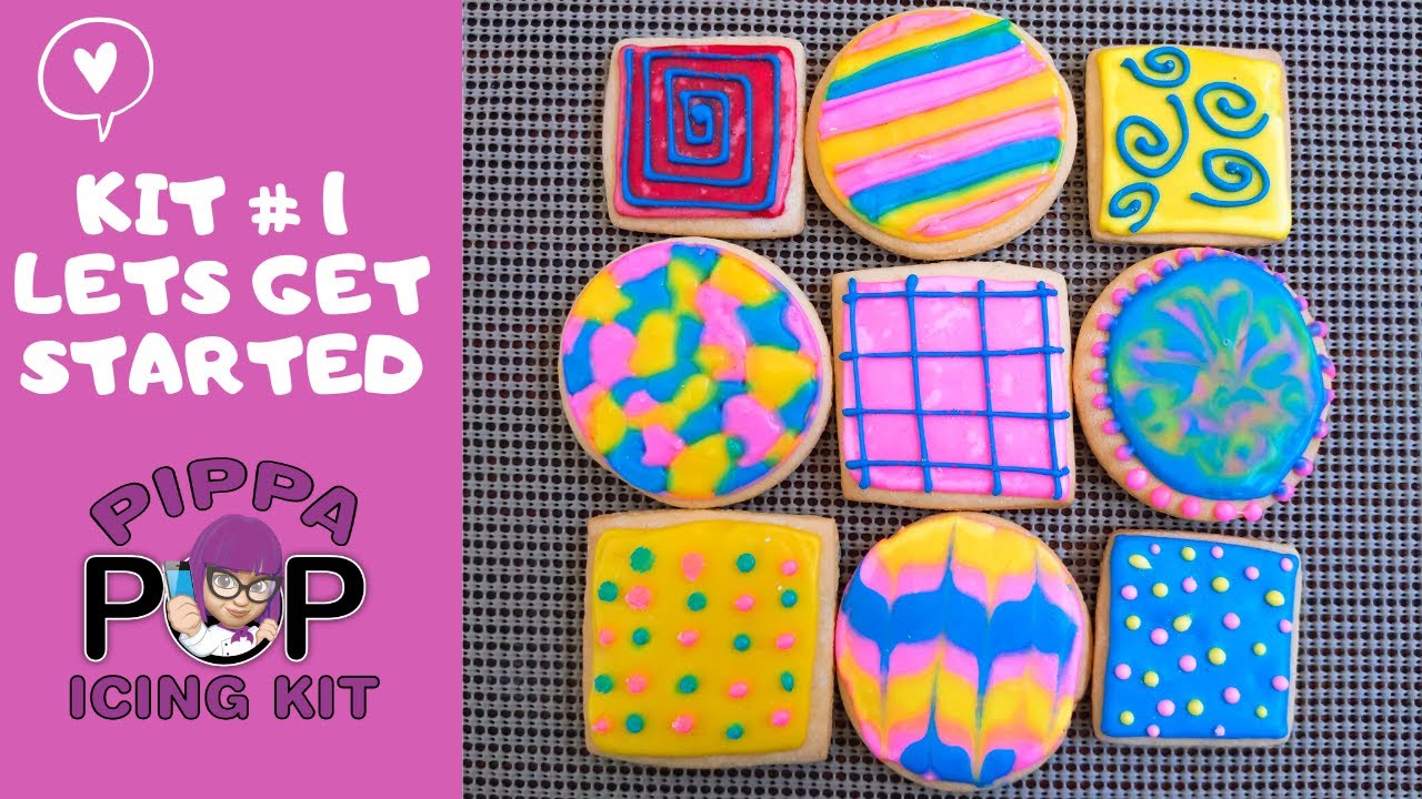 Pippa Pop's Biscuit Icing Kit #1 for kids - YouTube