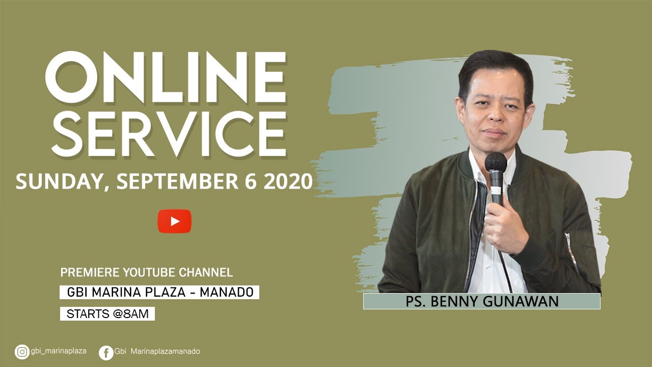 Sunday Online Service - September 6, 2020 | Ps. Benny Gunawan - YouTube