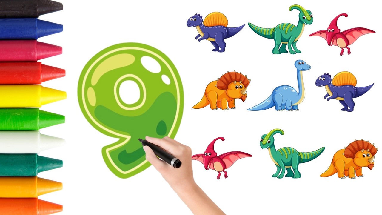 Dinosaur 123 | Learn Numbers With Dinosaurs | 123 Songs | Phonics 123 ...