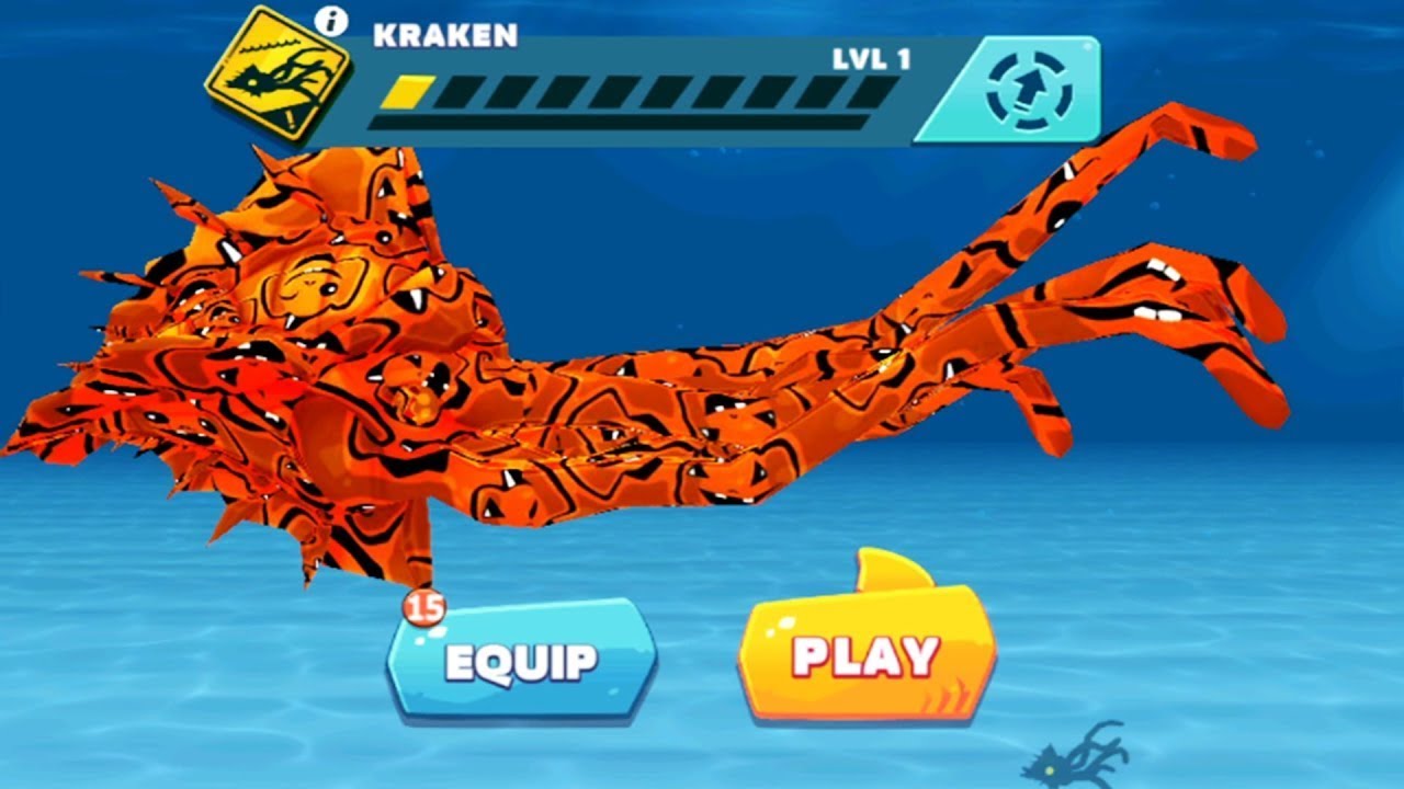 Hungry Shark Evolution - KRAKEN SHARK HALLOWEEN - ALL Sharks Unlocked ...