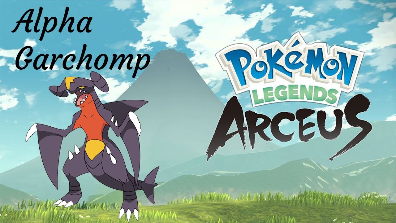 Alpha Garchomp in Pokemon Legends Arceus - YouTube