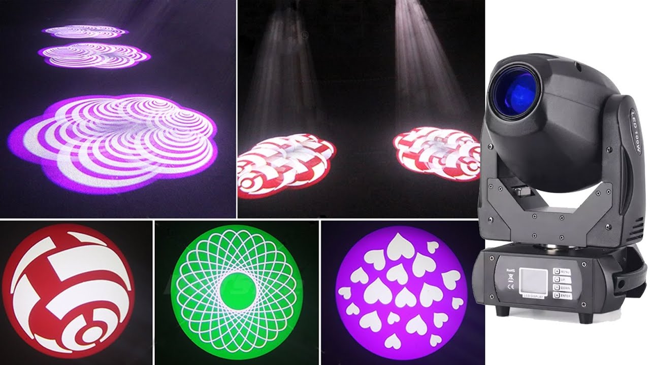 Professional Party disco dj stage light 100w dmx mini gobo projector ...
