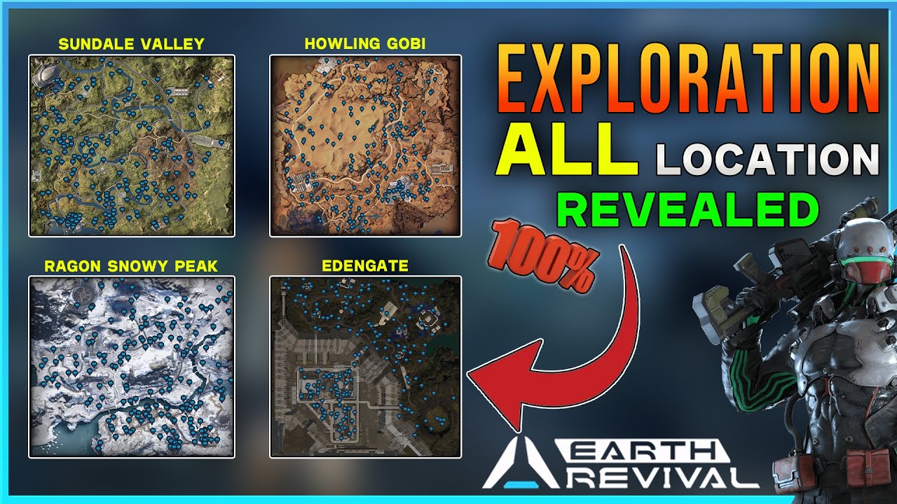 100% Exploration | All Location Revealed | EARTH REVIVAL Tips and ...