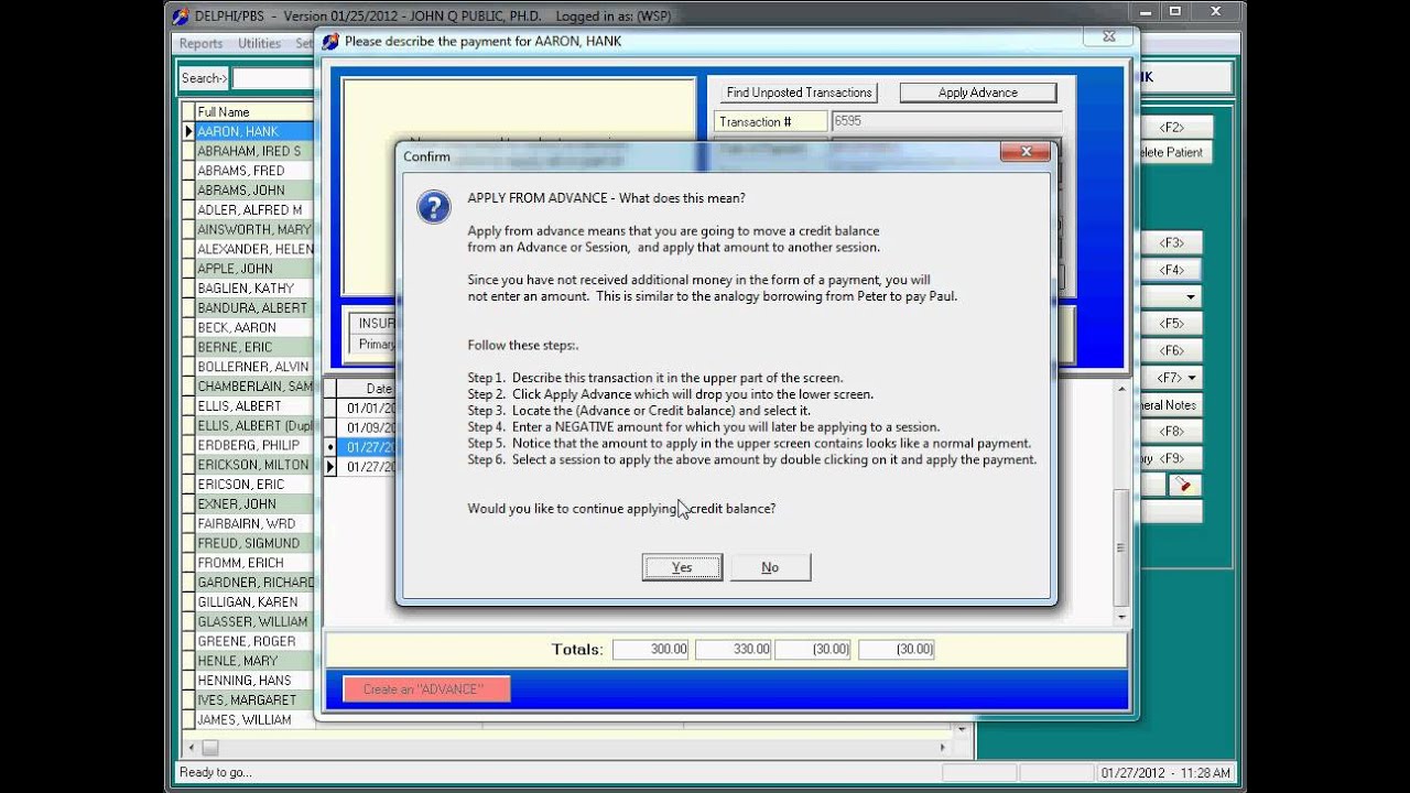 DELPHI/PBS Applying an Advance.avi - YouTube