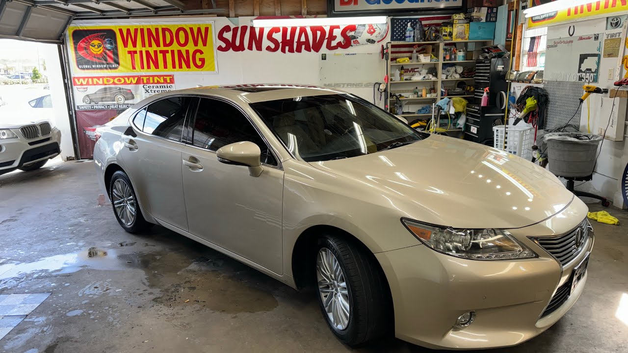 Window Tint on a 2015 Lexus ES 350 Limo Tint - YouTube