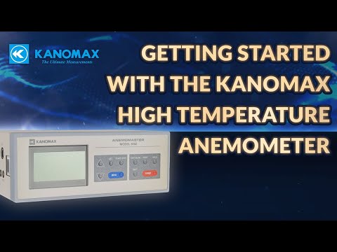 Getting Started - Kanomax High Temperature Anemometer 6162 Series - YouTube