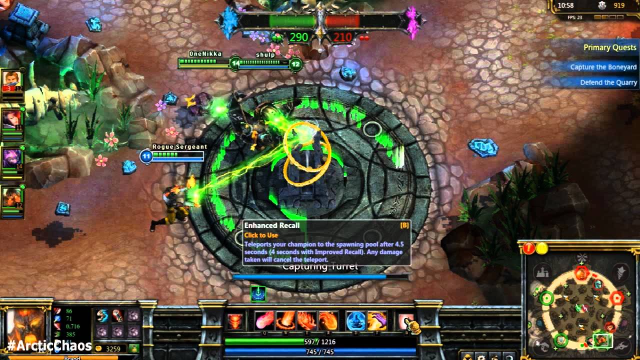 LoL - Battle for Crystal Scar! - YouTube